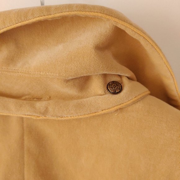 Basel | Jackets & Coats | Basel Yellow Velour Velvet Military Style ...